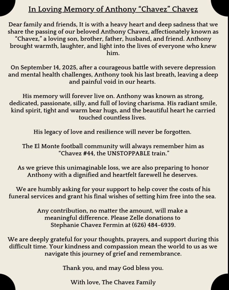 Anthony Chavez: Rest in Peace | MidValleySports.Com