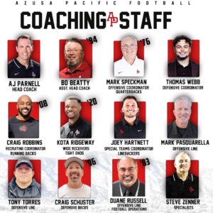 Azusa Pacific Football Coaching Staff Updates | MidValleySports.Com